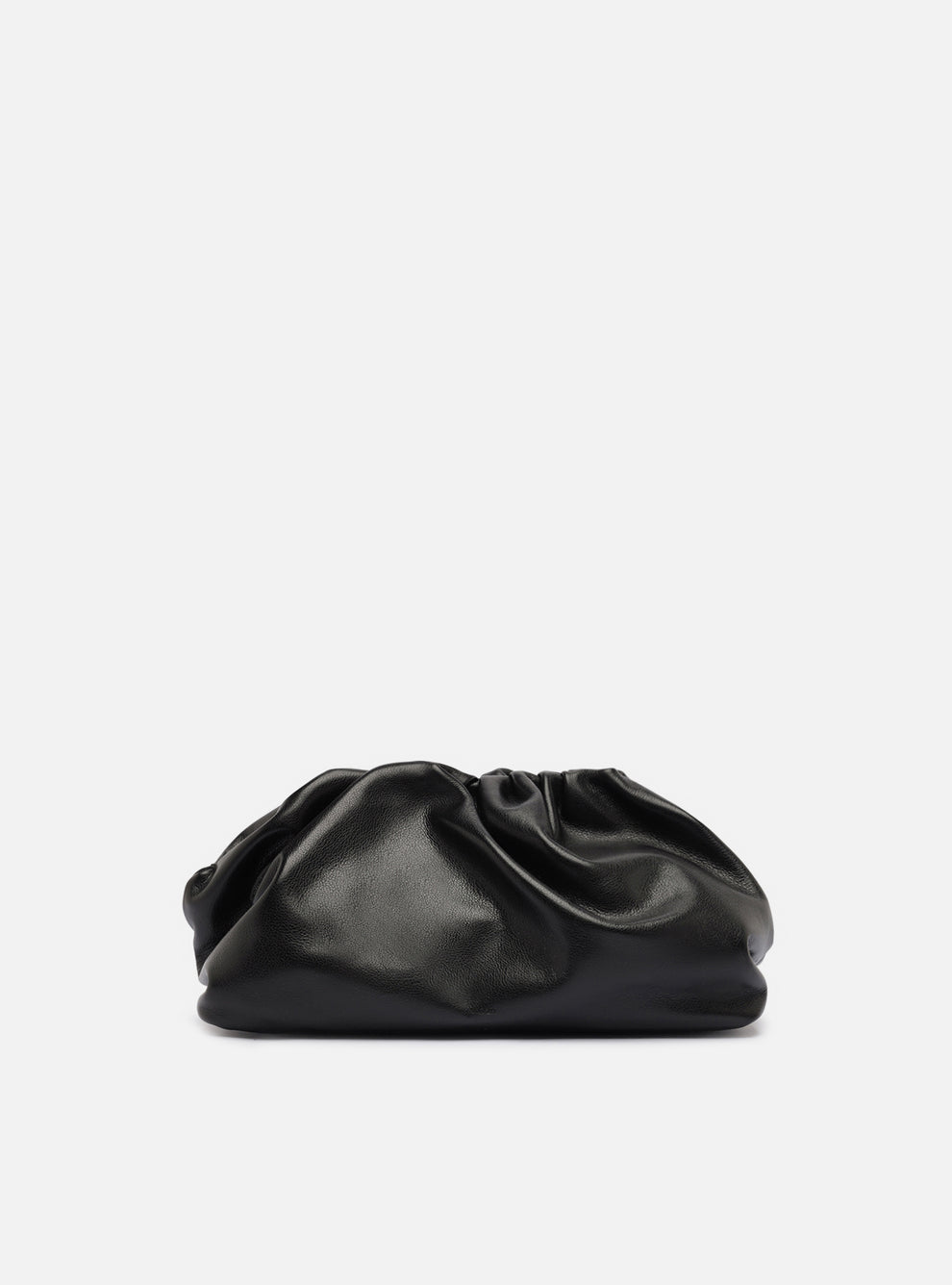 Elizabeth Black Small Pouch Leather Handbag | Arezzo